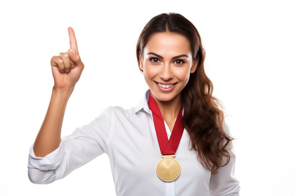 Medal portrait finger adult. AI | Free Photo - rawpixel