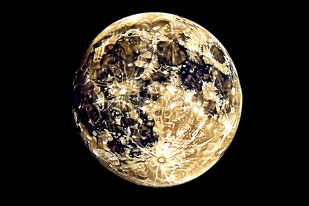 Moon astronomy sphere yellow. AI | Premium Photo - rawpixel
