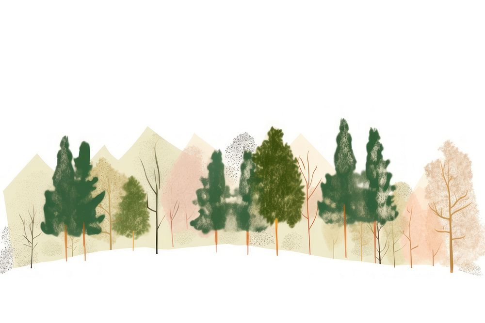 Forest drawing outdoors nature. AI | Free Photo Illustration - rawpixel