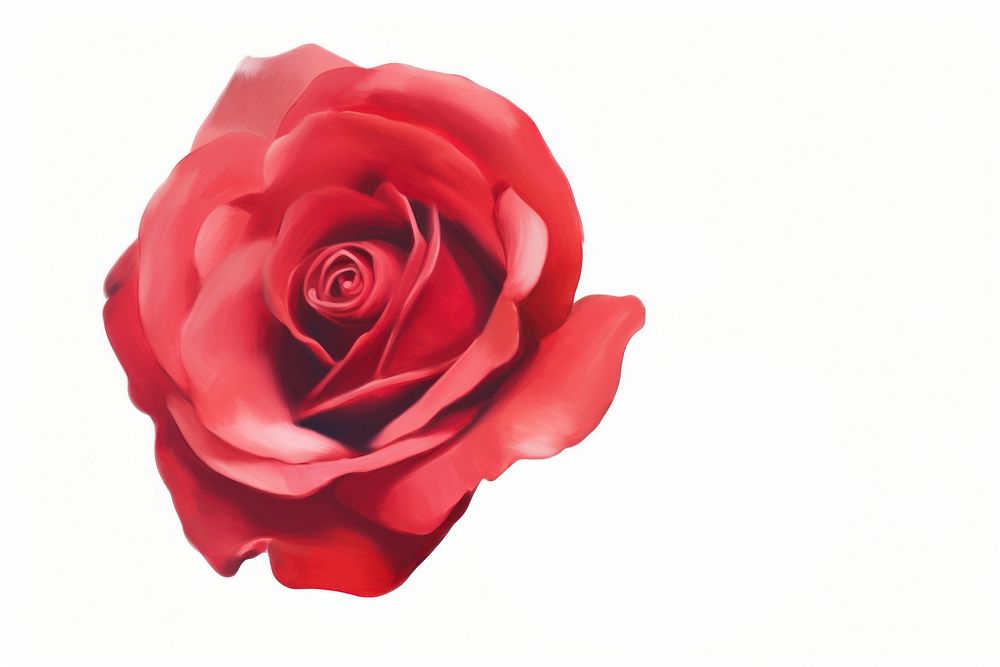 Rose flower plant white background. | Premium Photo Illustration - rawpixel