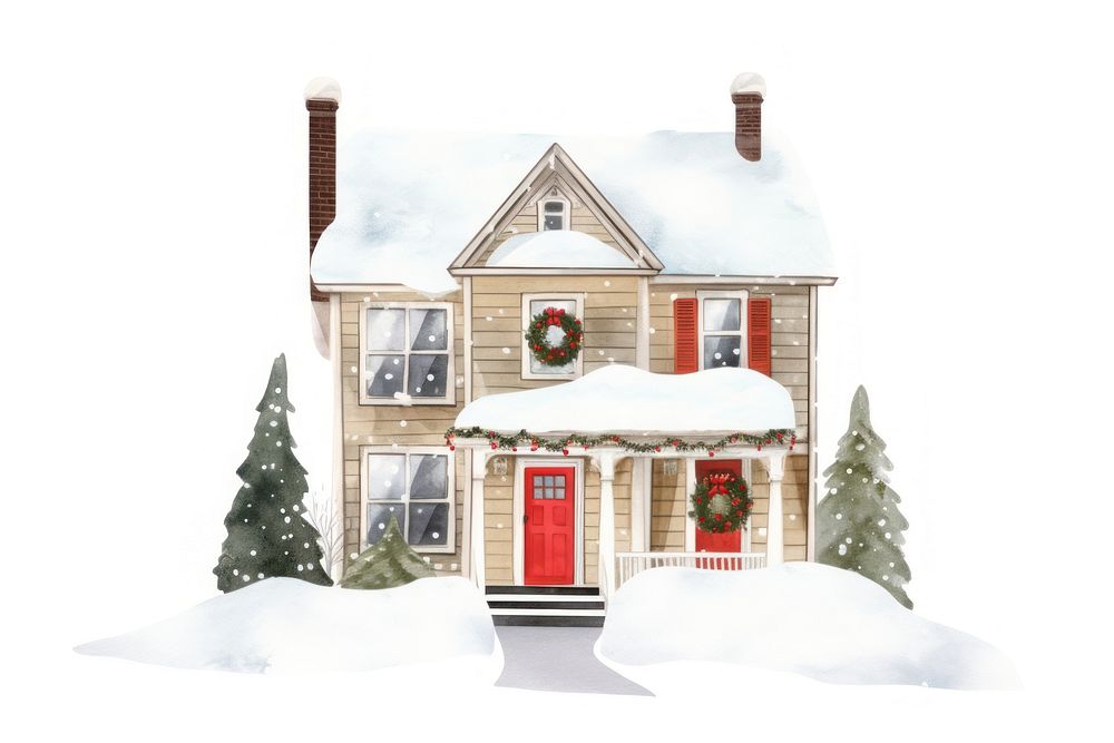 House architecture christmas building. AI | Premium Photo Illustration ...