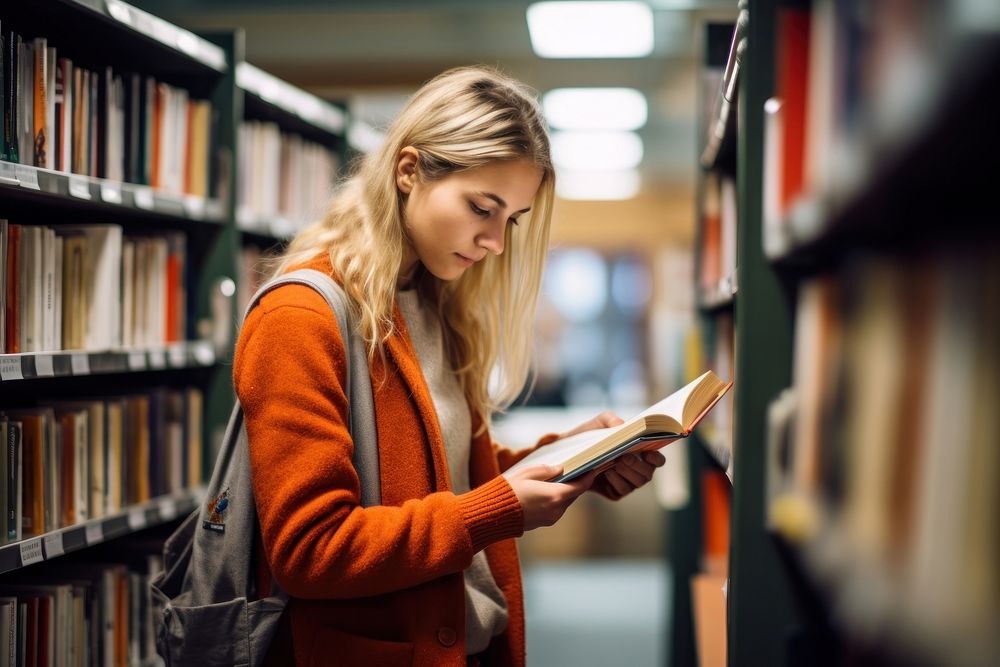 Student choosing book library publication | Free Photo - rawpixel