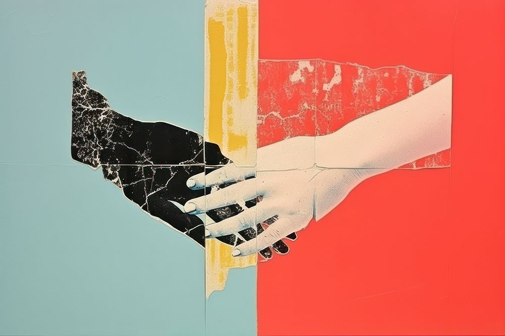 Helping hand art painting advertisement. | Free Photo Illustration ...