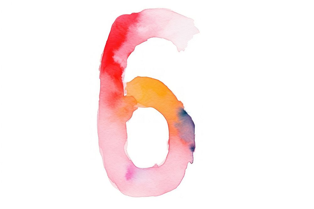 Number 6 text white background | Premium Photo Illustration - rawpixel