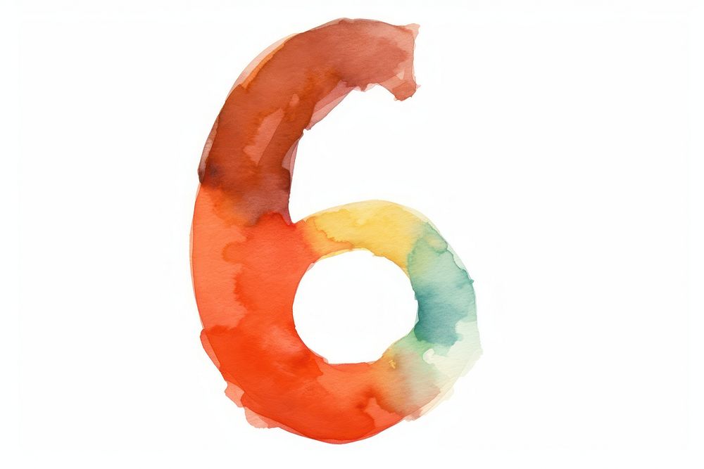 Number 6 text white background | Premium Photo Illustration - rawpixel