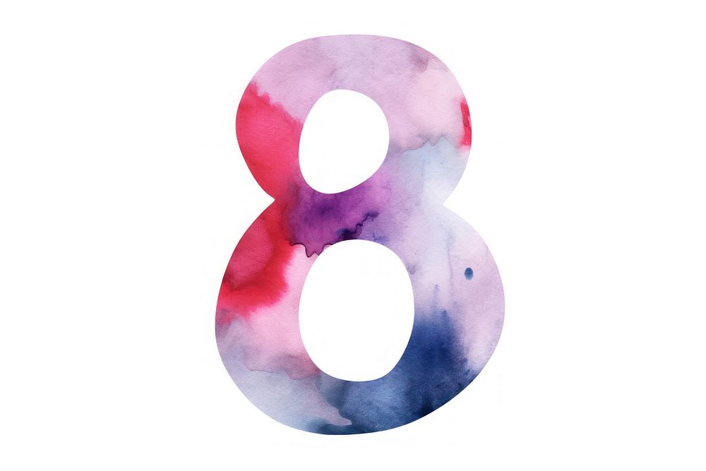 Number 8 text white background | Premium Photo Illustration - rawpixel