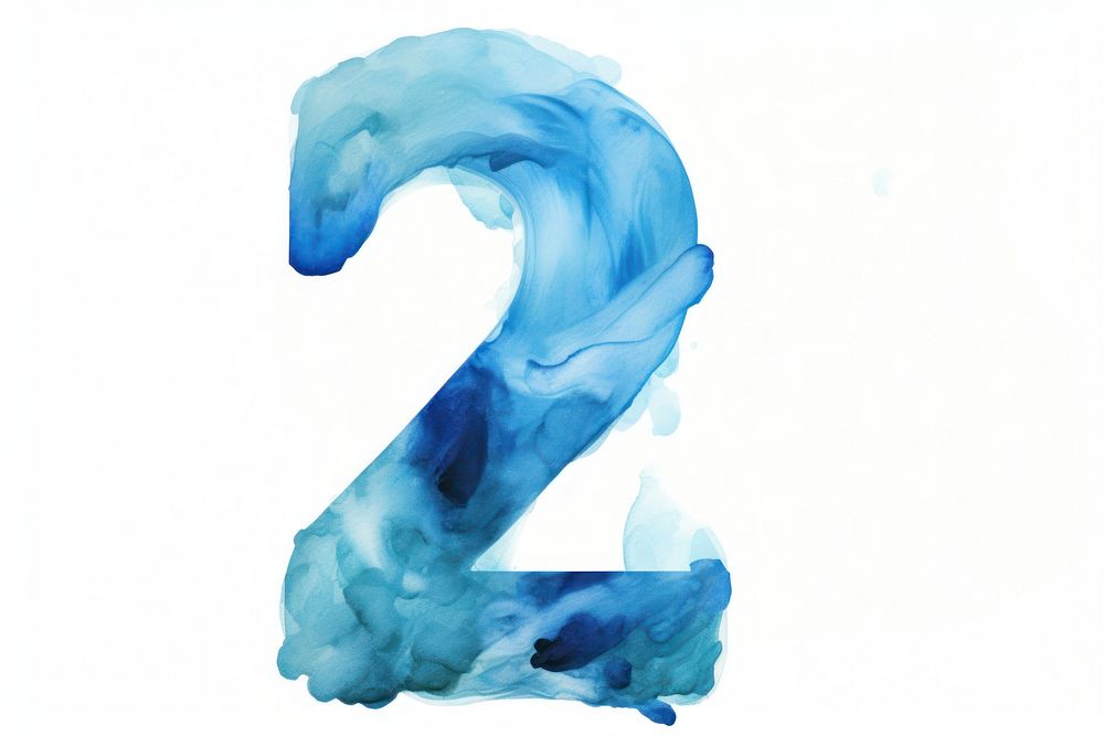 Number 2 text white background | Free Photo Illustration - rawpixel