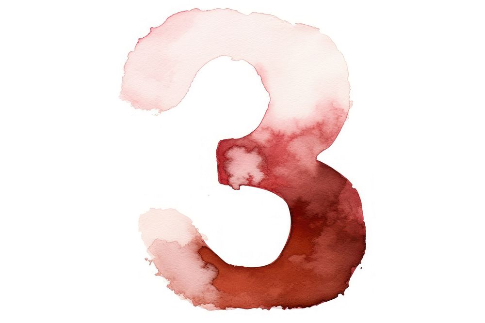 Number 3 text white background | Free Photo Illustration - rawpixel