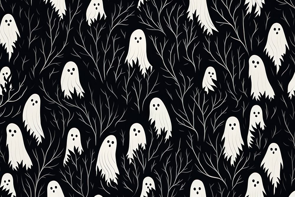 Ghost pattern backgrounds creativity. AI | Free Photo Illustration ...