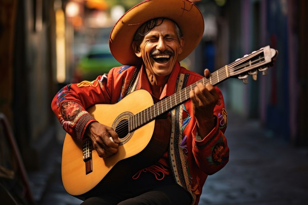 Mexican guy playing guitar musician | Free Photo - rawpixel