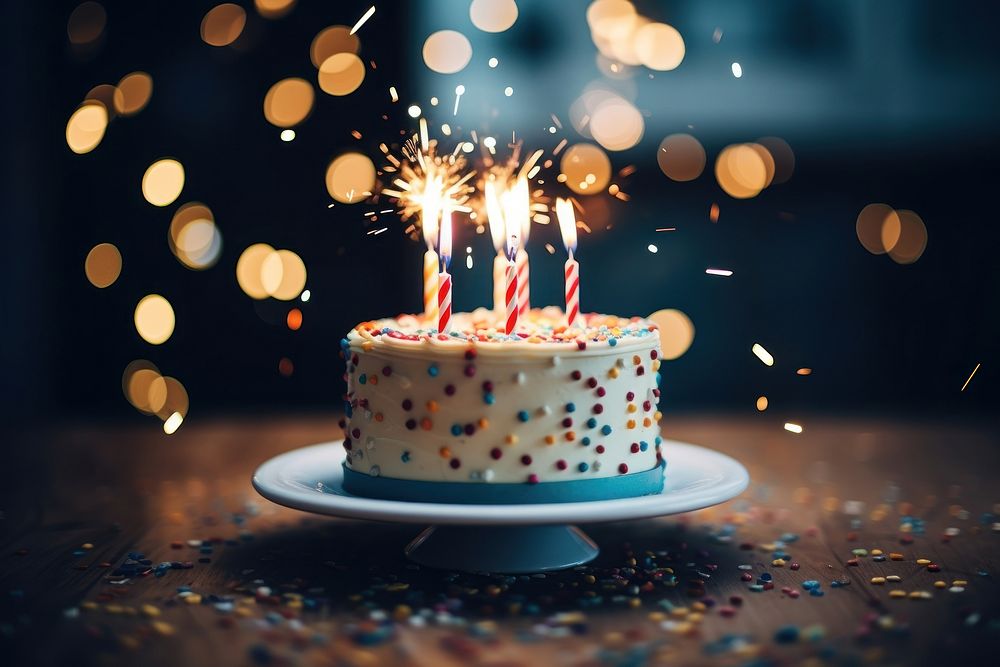 Birthday cake celebration dessert food. | Free Photo - rawpixel