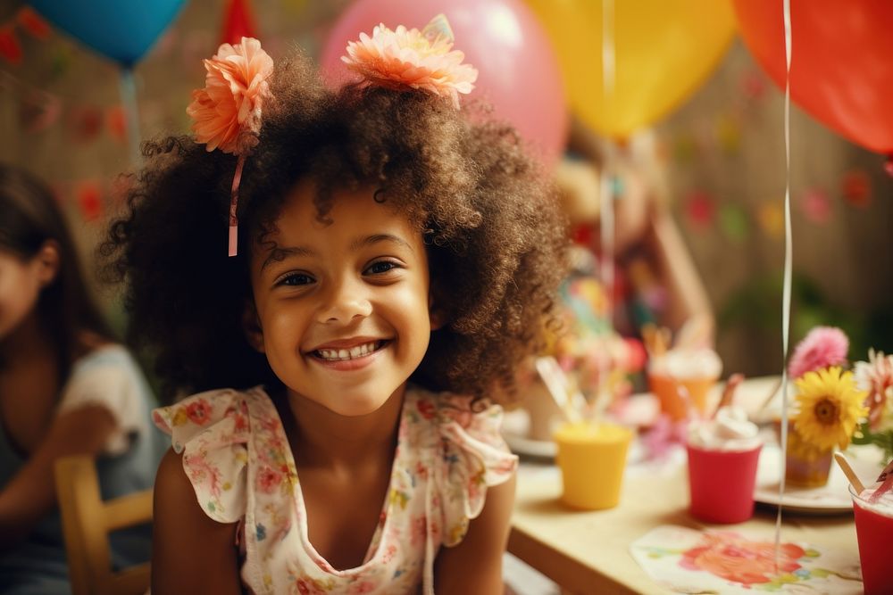 Kid party portrait looking smile. | Premium Photo - rawpixel