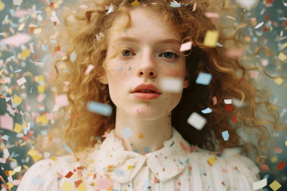 Popper confetti portrait photo celebration. | Free Photo - rawpixel