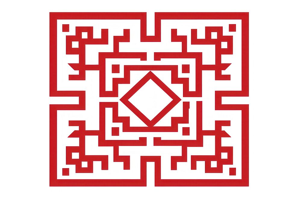 Chinese logo pattern shape maze. | Premium Photo Illustration - rawpixel
