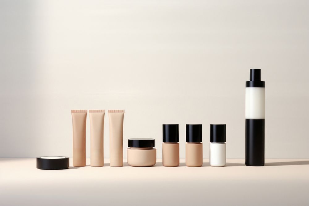 Foundation cosmetics cylinder bottle container. | Free Photo - rawpixel