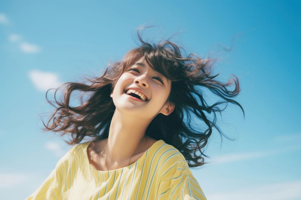 Japanese girl happy and smiling | Premium Photo - rawpixel