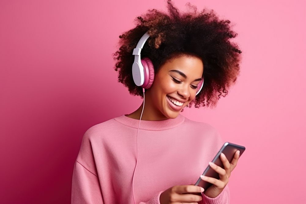 Headphones listening portrait headset. | Premium Photo - rawpixel