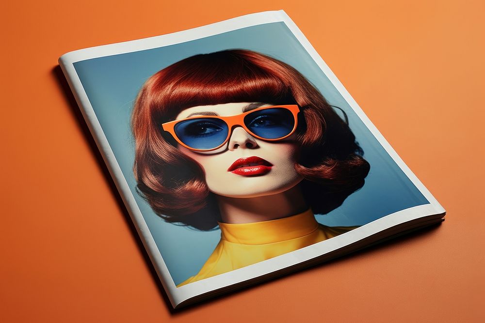 Magazine sunglasses portrait poster. | Premium Photo - rawpixel