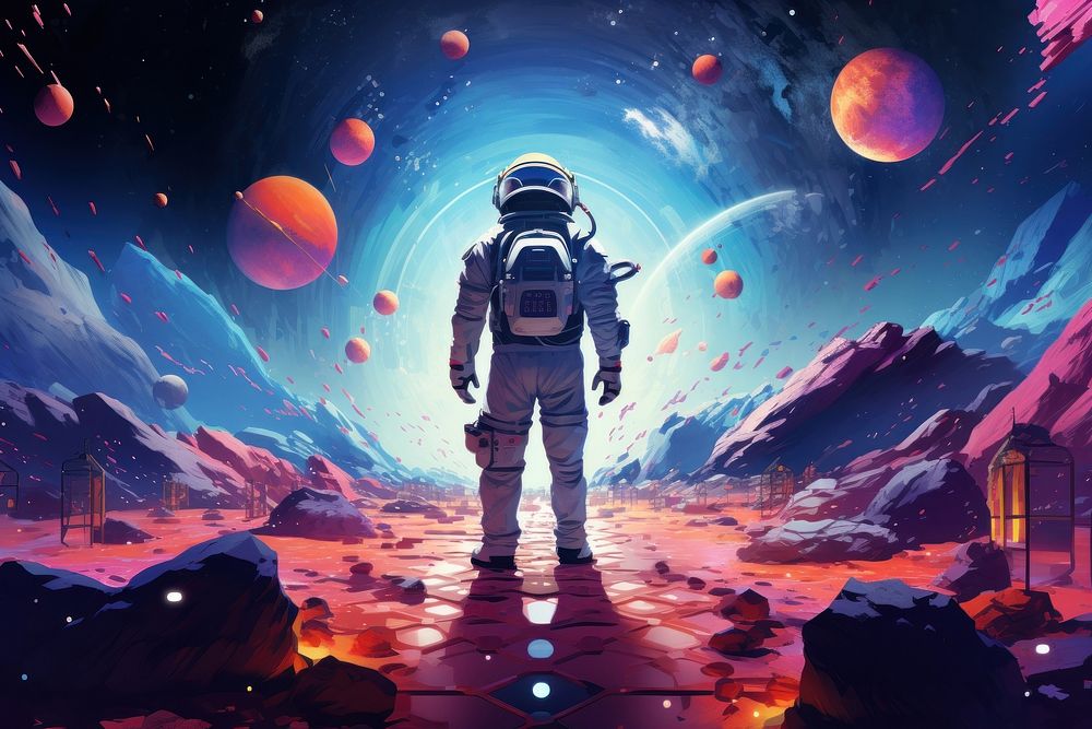 Space travel illustration astronomy planet | Free Photo Illustration ...