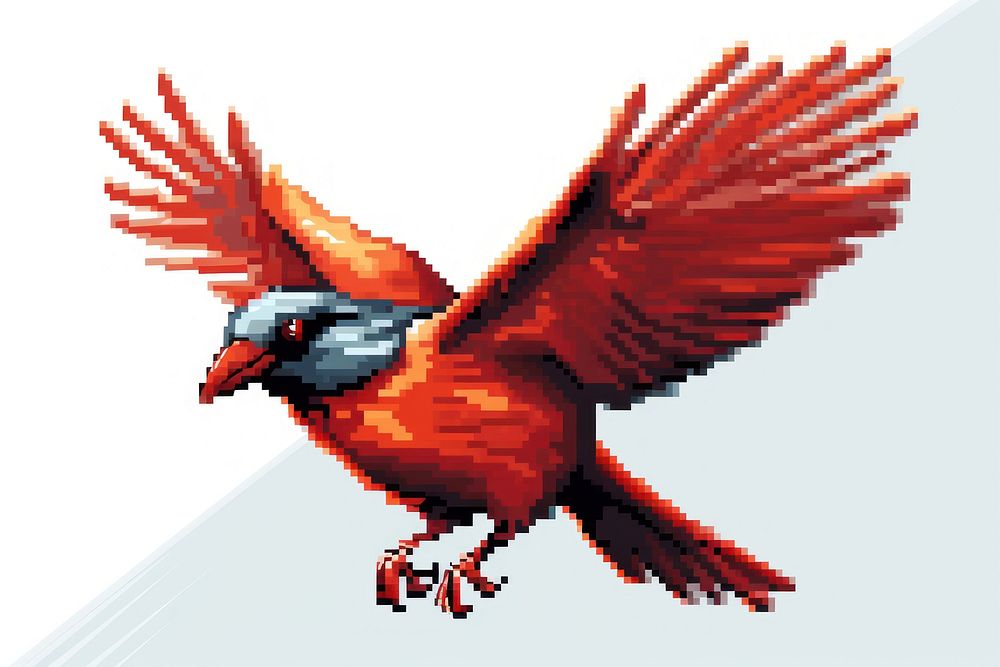 Bird animal pixelated wildlife. | Free Photo Illustration - rawpixel