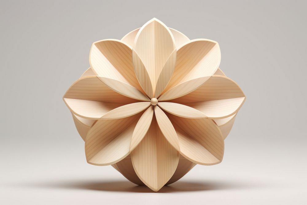 3D flower shape wood origami | Premium Photo Illustration - rawpixel