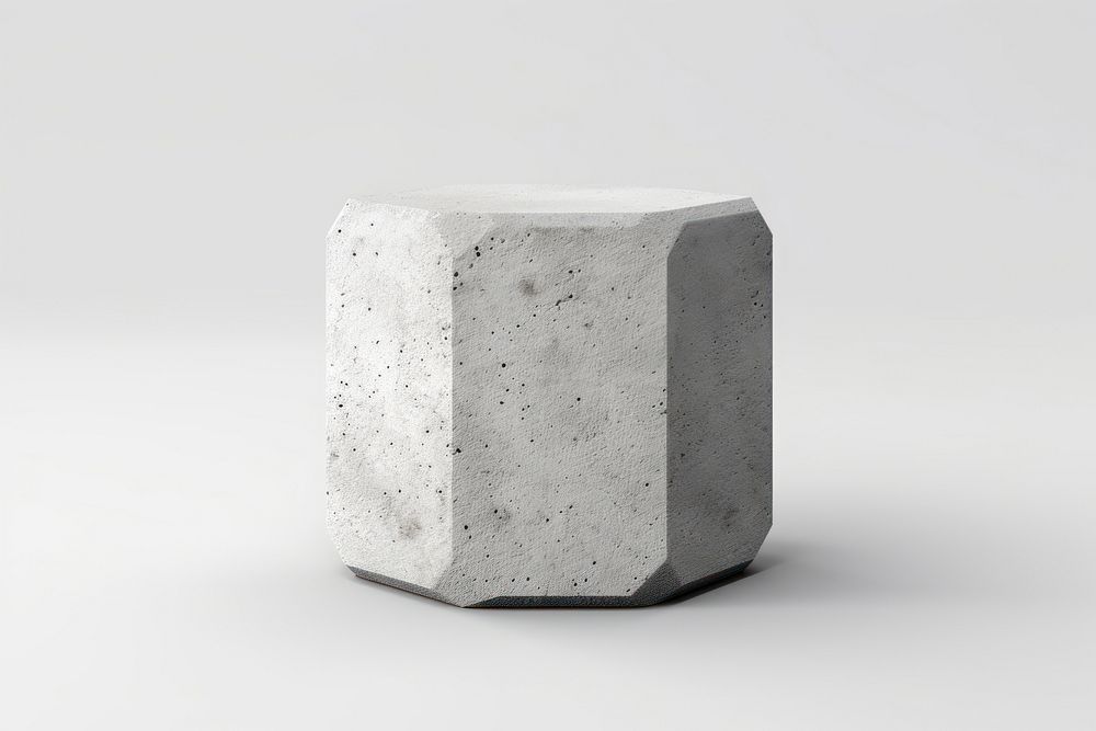 PNG Hexagon cylinder concrete white | Free Photo Illustration - rawpixel