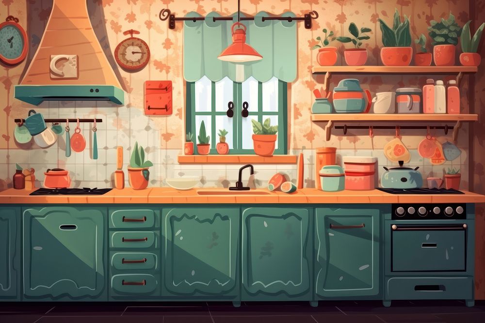 Cozy kitchen architecture accessories countertop | Free Photo ...