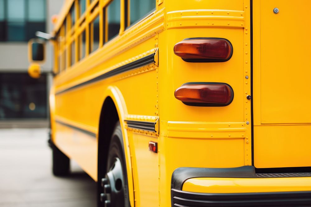 Yellow school bus vehicle wheel | Free Photo - rawpixel
