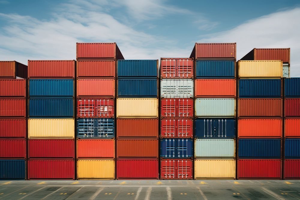 Cargo container shipping container ship | Free Photo - rawpixel