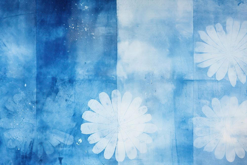 Cyanotype art backgrounds abstract creativity. | Premium Photo ...