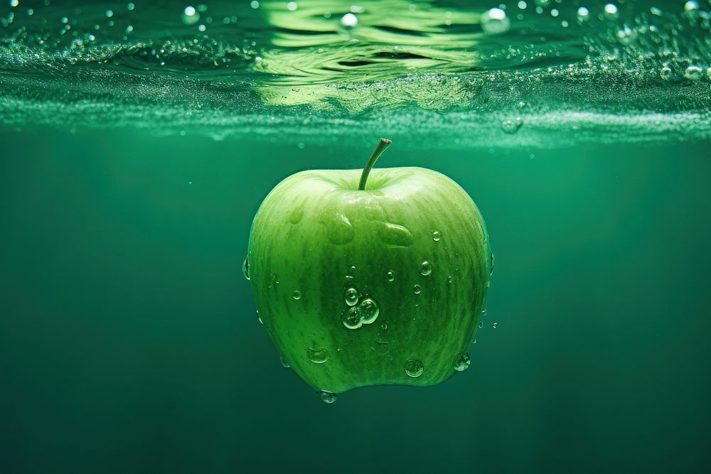 Green apple underwater outdoors nature. | Premium Photo - rawpixel