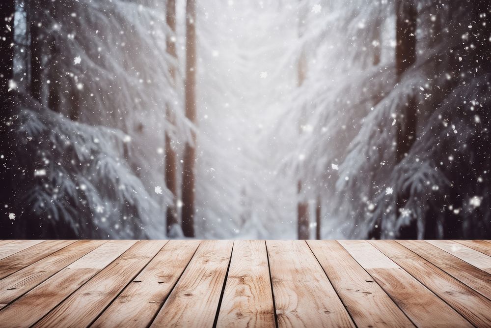 Snowy forest background winter wood | Free Photo - rawpixel