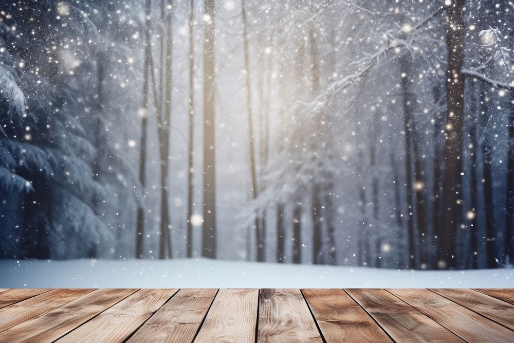 Snowy forest background winter wood | Free Photo - rawpixel
