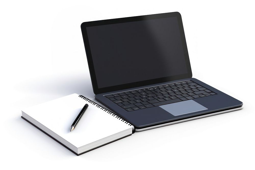 Laptop computer book pen. | Premium Photo - rawpixel