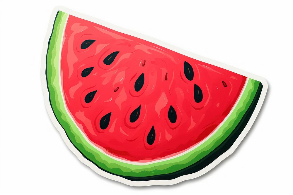 Sticker watermelon fruit plant. | Free Photo - rawpixel