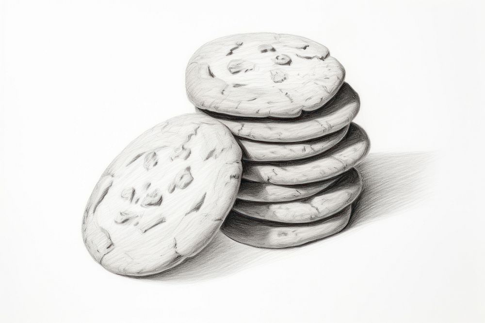Cookies drawing sketch illustrated. AI | Premium Photo Illustration ...