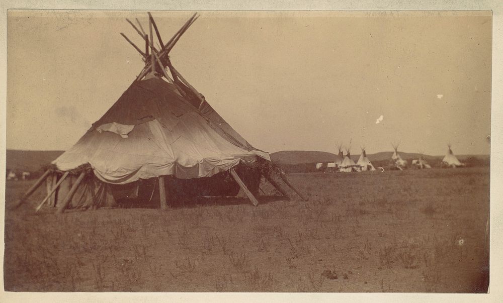 [Teepee in Native American Camp] | Free Photo - rawpixel