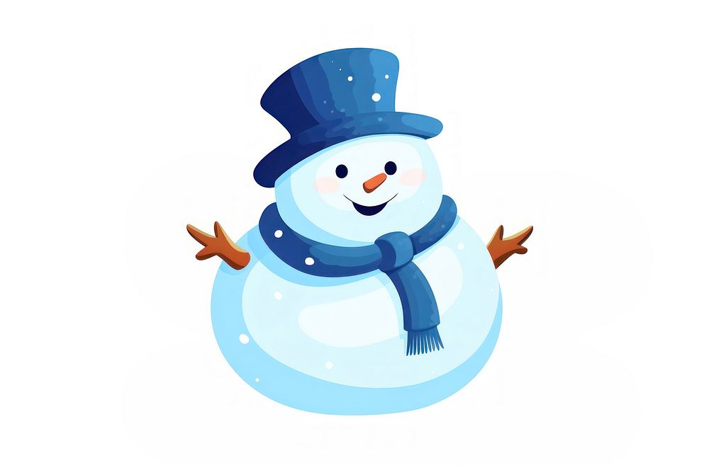fat gaint friendly snowman winter | Free Photo Illustration - rawpixel