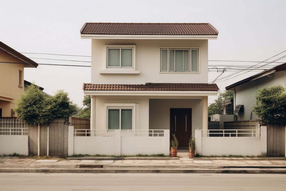 Simple house architecture outdoors building. | Free Photo - rawpixel