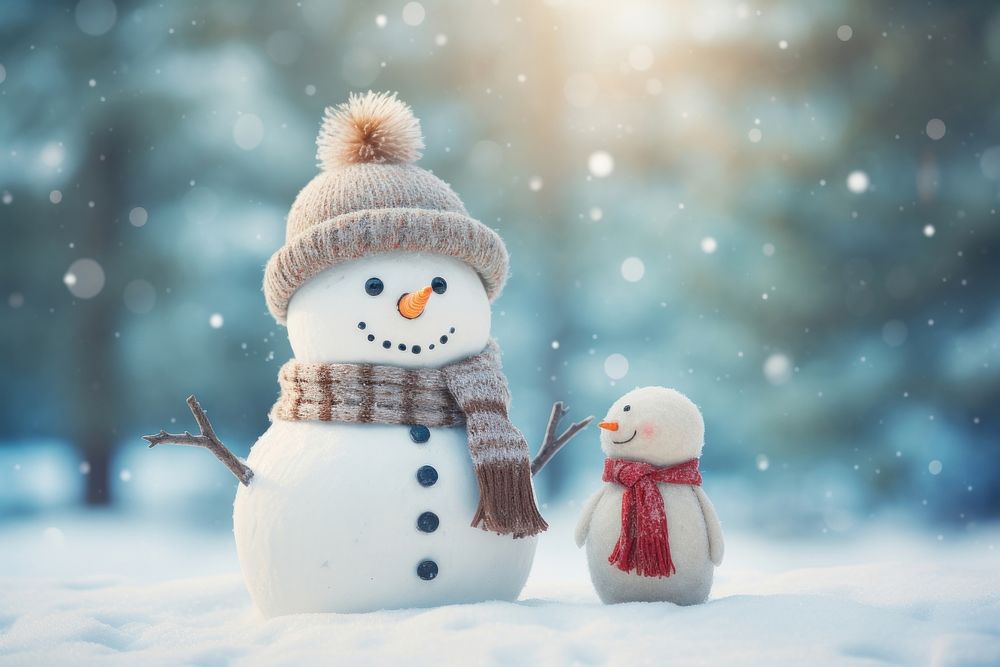 Snowman winter outdoors nature. | Premium Photo - rawpixel