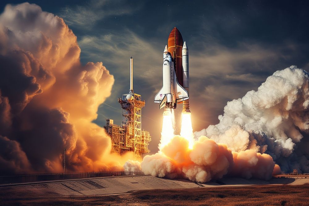 Rocket aircraft vehicle launch. AI | Free Photo - rawpixel