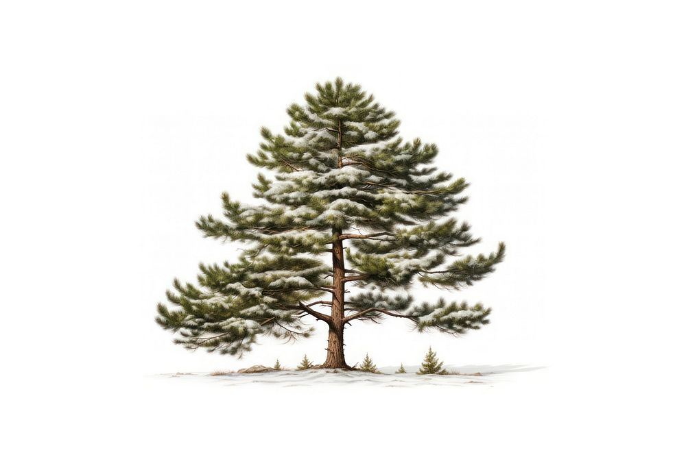 Pine plant white tree. AI | Premium Photo Illustration - rawpixel