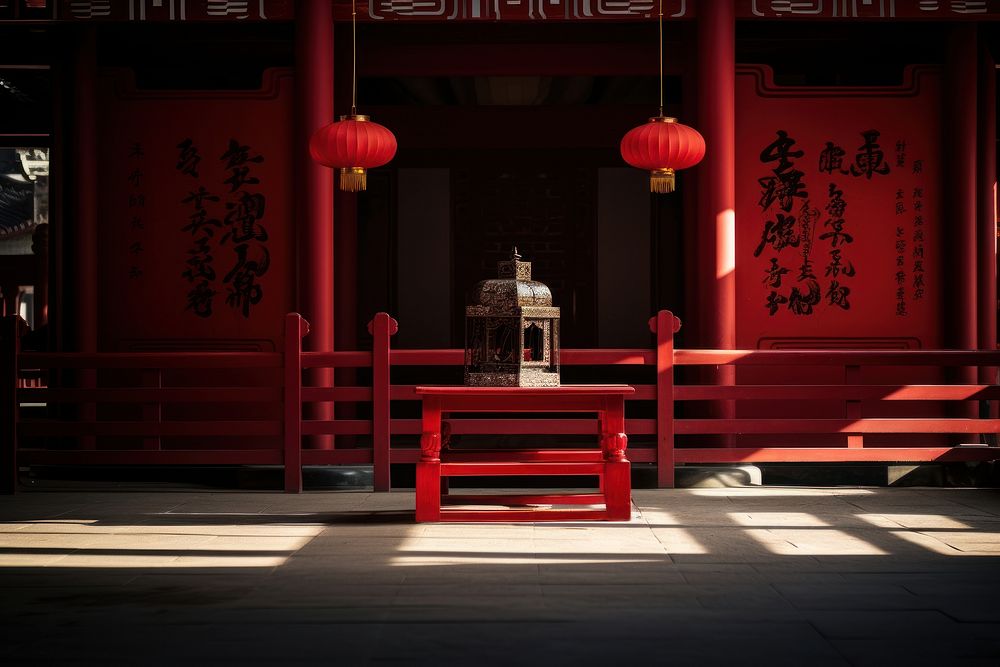 Chinese shrine red spirituality architecture. | Free Photo - rawpixel