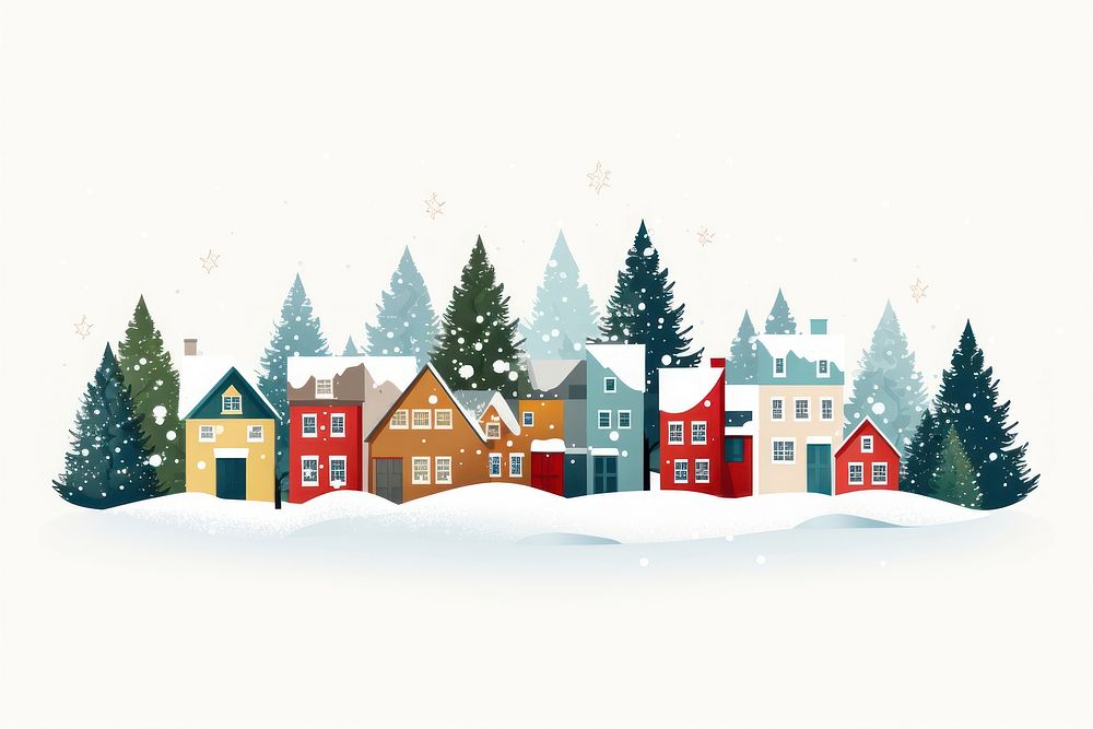 Christmas village architecture christmas building. | Premium Photo ...