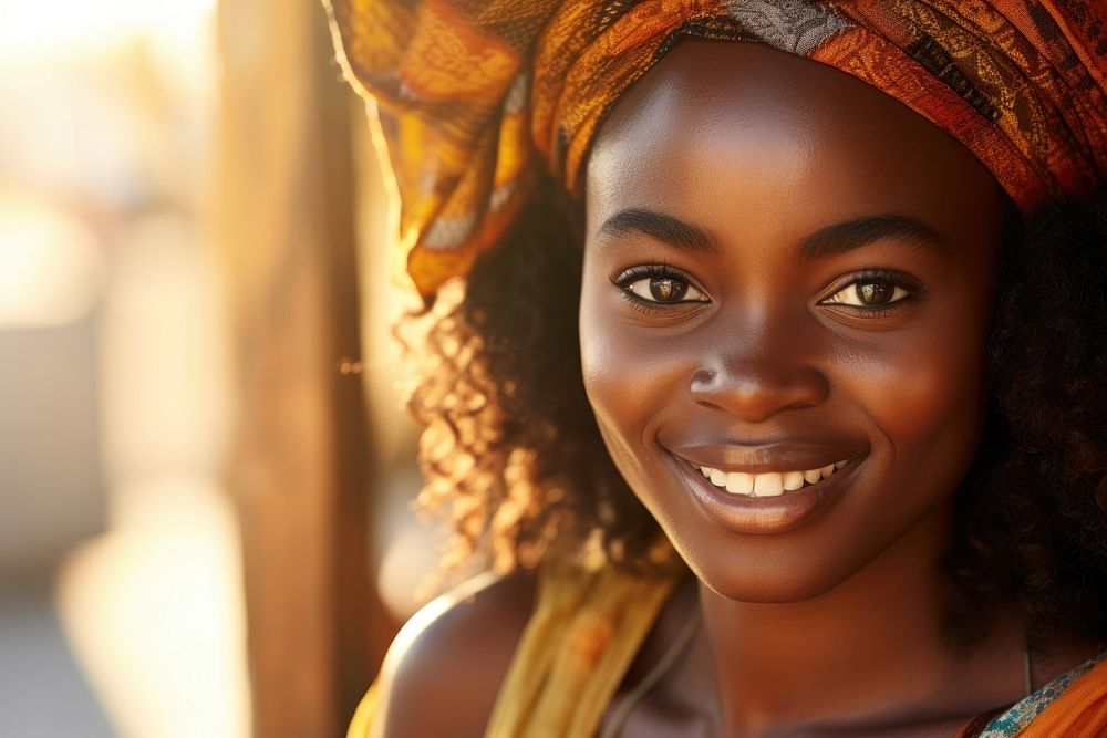 African woman portrait smiling smile | Free Photo - rawpixel