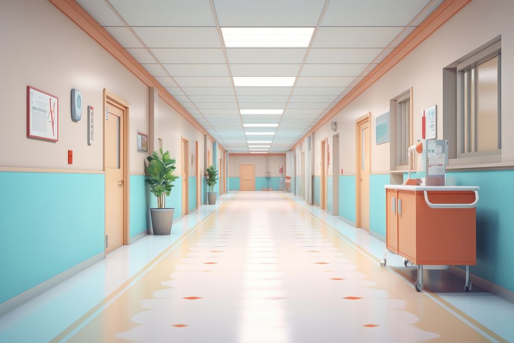 Hospital hallway architecture building corridor | Free Photo ...