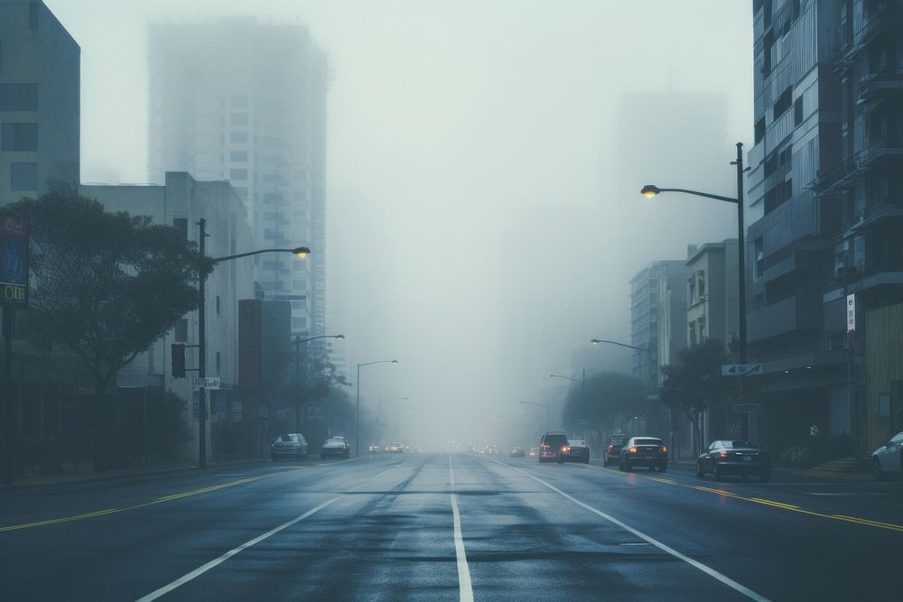 Cityscape street fog architecture. | Free Photo - rawpixel