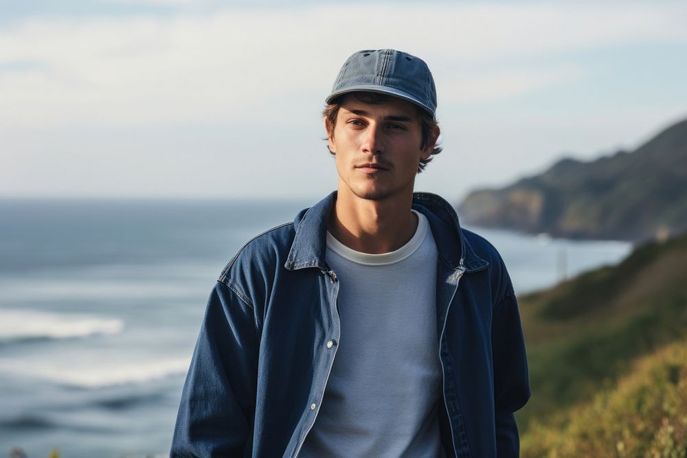 Denim cap portrait adult man. | Premium Photo - rawpixel