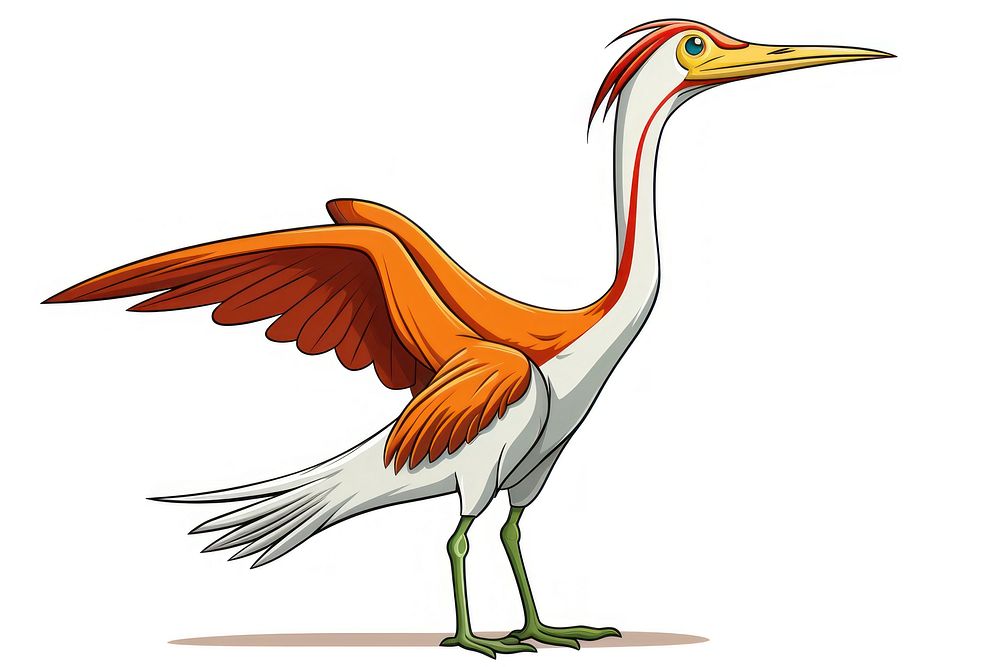Pterosaur animal bird white background. | Premium Photo Illustration ...