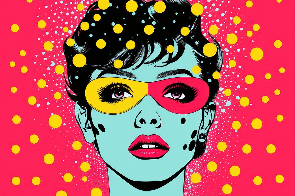 Dotted art portrait graphics. | Premium Photo Illustration - rawpixel